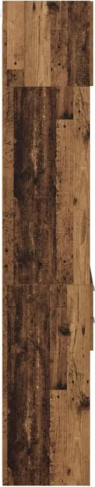 Vysoký bufet Staré dřevo 50 x 42,5 x 225 cm Kompozitní dřevo 3402815
