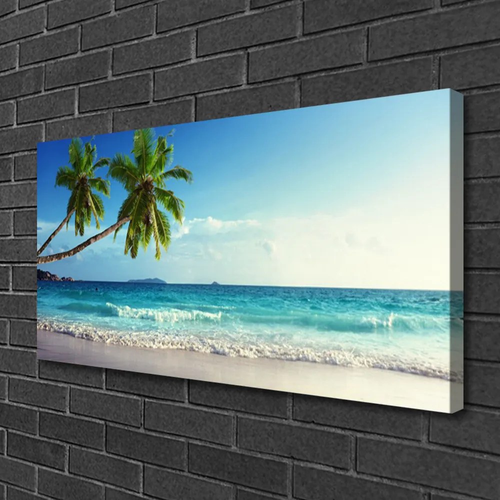 Obraz na plátně Moře Pláž Palma Krajina 100x50 cm
