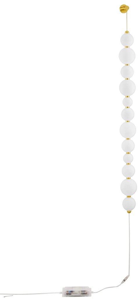 Designové nástěnné svítidlo Perla zlatá
