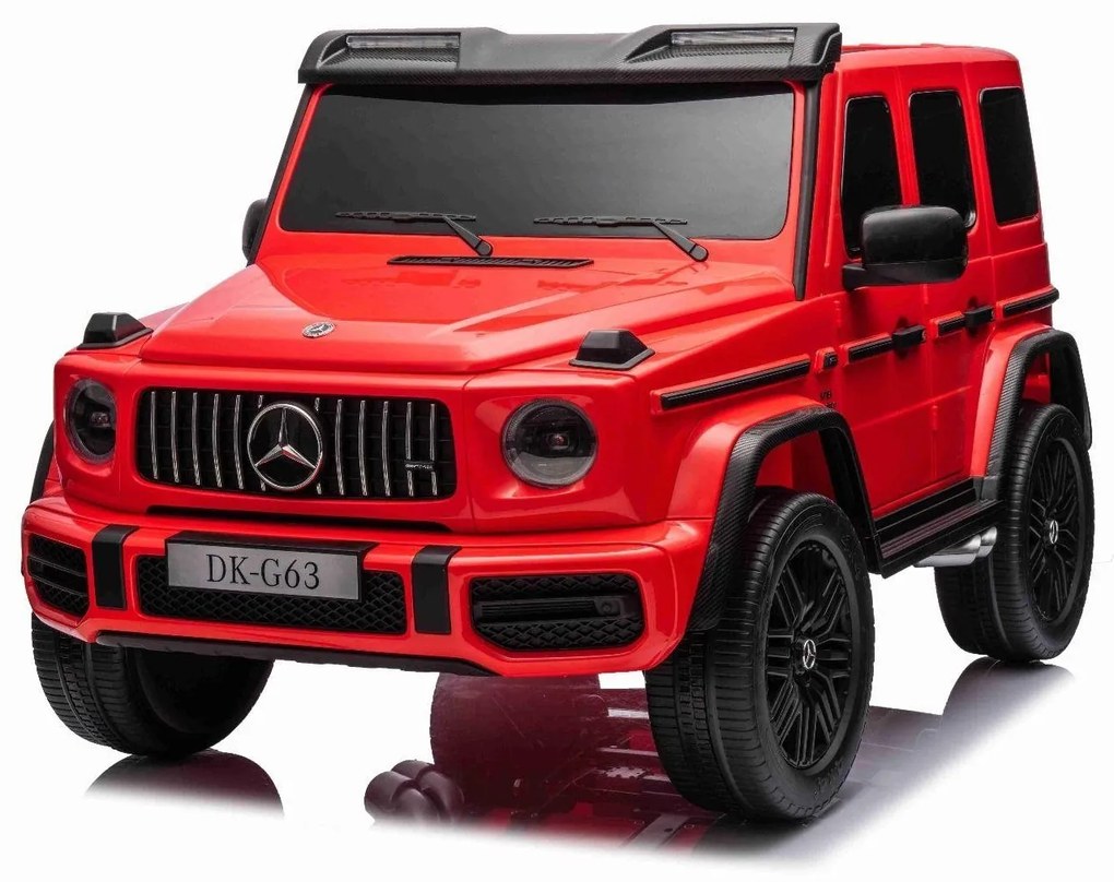 Elektrické auto mercedes-benz g63 amg 4x42 červené