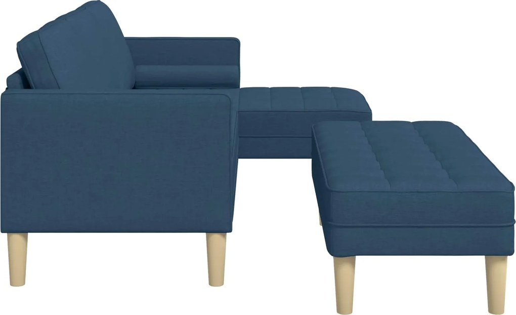 Set pohovek 2 ks Modrá Polyester 3329259