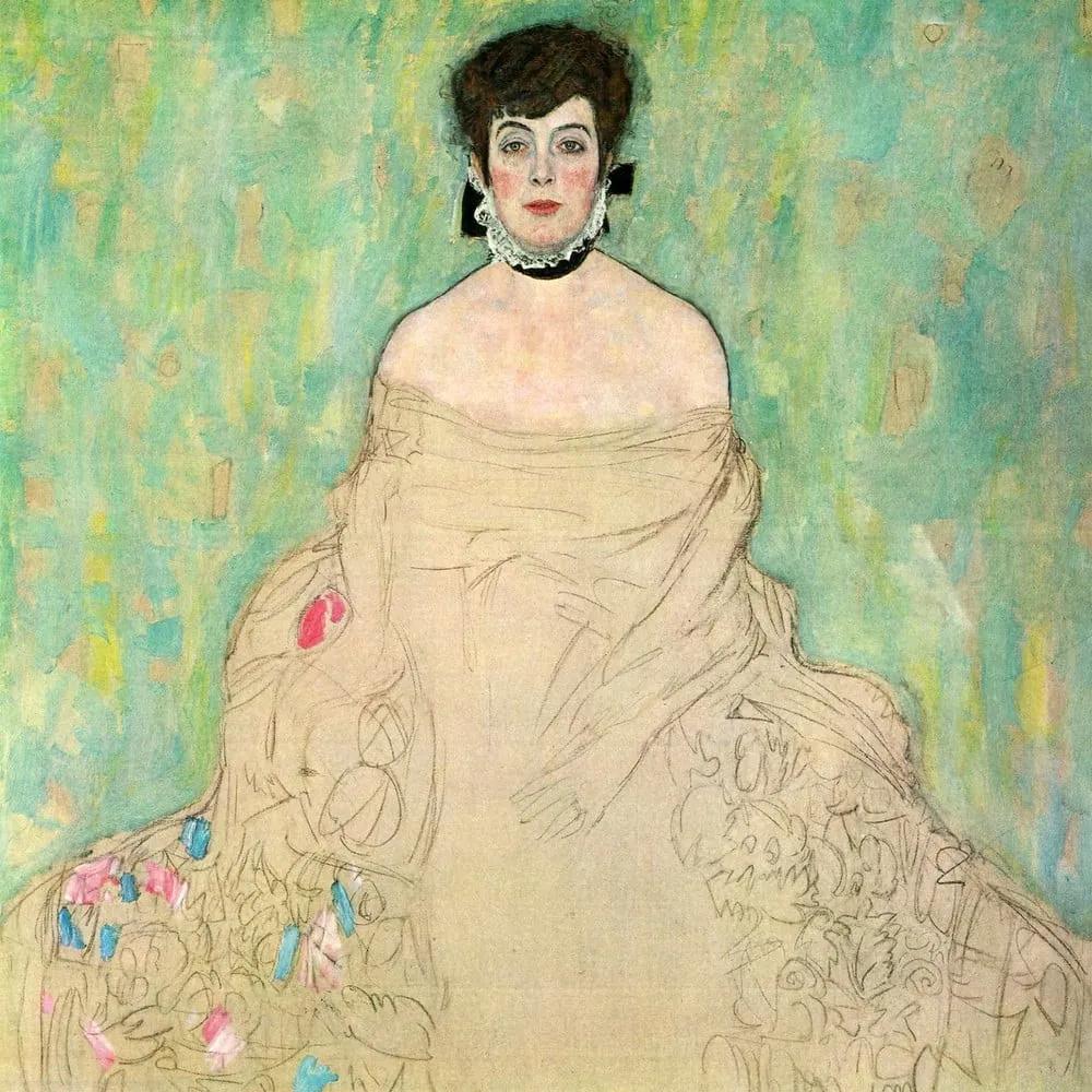Reprodukce obrazu Gustav Klimt - Amalie Zuckerkandl, 40 x 40 cm