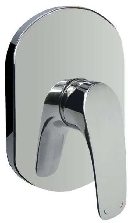 Mereo Mereo, Sprchová podomítková baterie Eve, bez přepínače, Mbox, chrom, CBV60105B