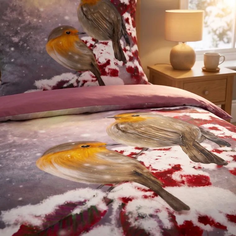 Bavlněné ložní povlečení PTAČÍ ROMANCE