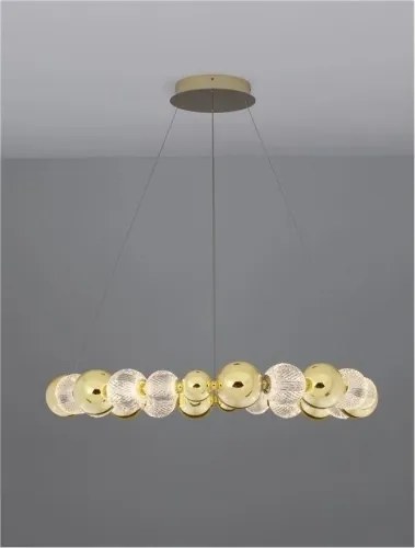 Závěsné LED svítidlo NOVA LUCE BRILLE 52W 3200K 9695202 stmívatelné Triac