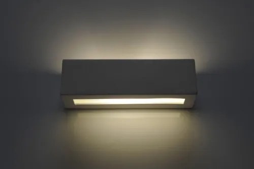 Nástěnné keramické svítidlo SOLLUX Vega E27 1x60W bez zdroje SL.0006 bílá