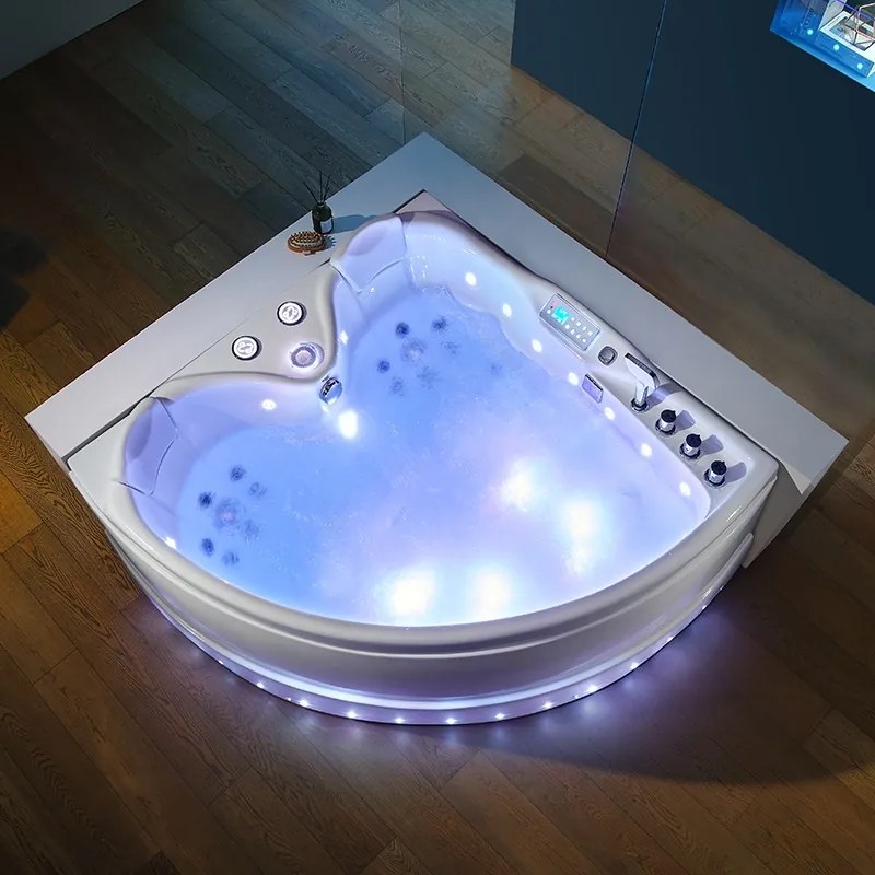 BPS-koupelny Hydromasážní vana HYD-RO764L 150x150 LEVÁ s ohřevem vody
