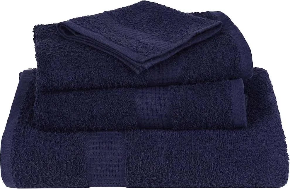 Ručníky FROGN 10 ks tmavě modré 100x150 cm 360 g/m² 136790