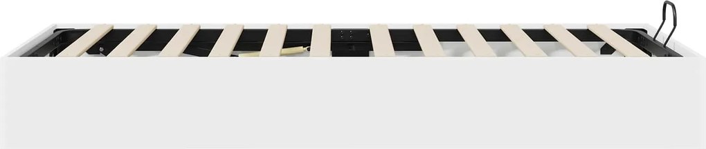 Ottoman postel Bílý 203 x 100 x 25 cm Dřevěný materiál 3409245