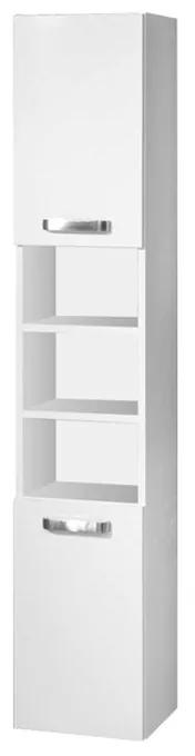 Mereo, Leny, koupelnová skříňka vysoká 170 cm, bílá, levá, pravá, CN815