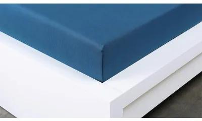 MKLuzkoviny.cz Jersey prostěradlo 180 × 200 cm Exclusive – tmavě modré