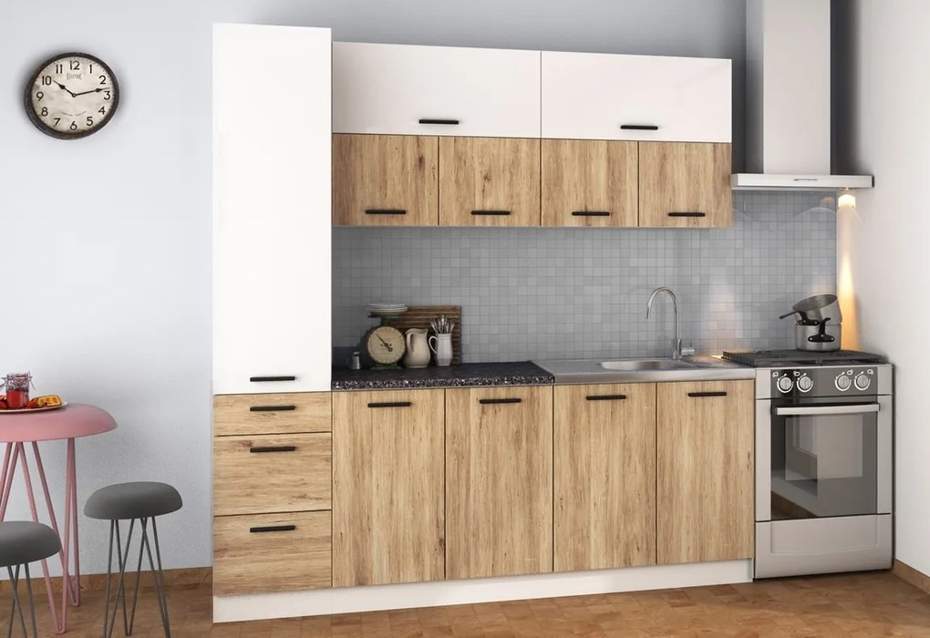 Casarredo  Kuchyně EMIRA 200S sanremo/bílá