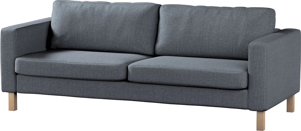 Potah na pohovku IKEA Karlstad 3-místná, nerozkládací, krátký barva šedá látka pletený vzor