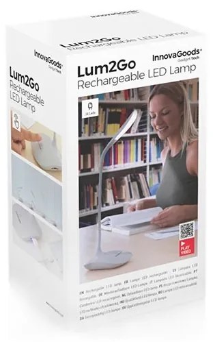 Dotyková dobíjecí stolní LED lampa Lum2Go InnovaGoods