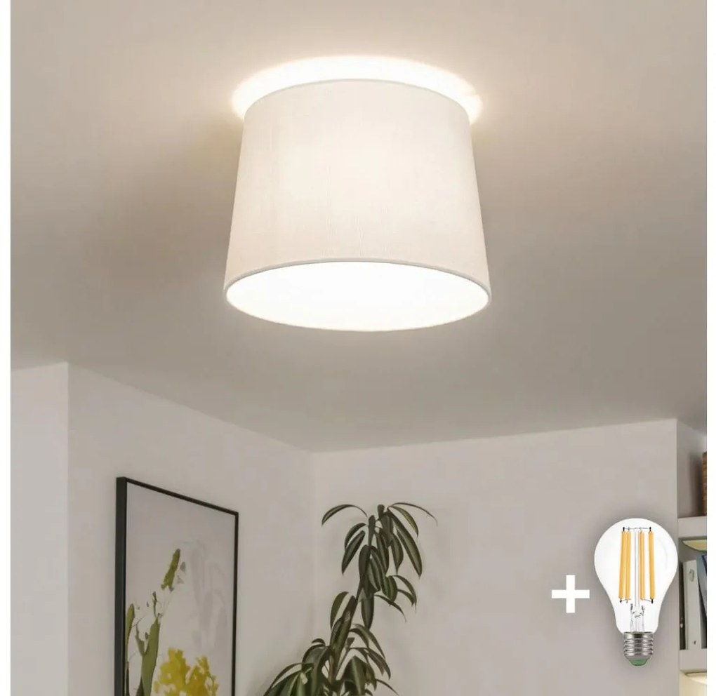 Brilagi - LED Přisazený lustr CERIA 1xE27/40W/230V pr. 30 cm bílá