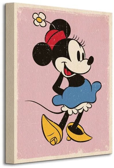 Art Group Obraz na plátně Disney Minnie Mouse (Retro) Velikost: 85 x 120 cm