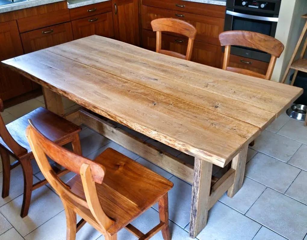 KULHÁNEK Chalupářský jídelní stůl Velikost desky: 180x80 cm
