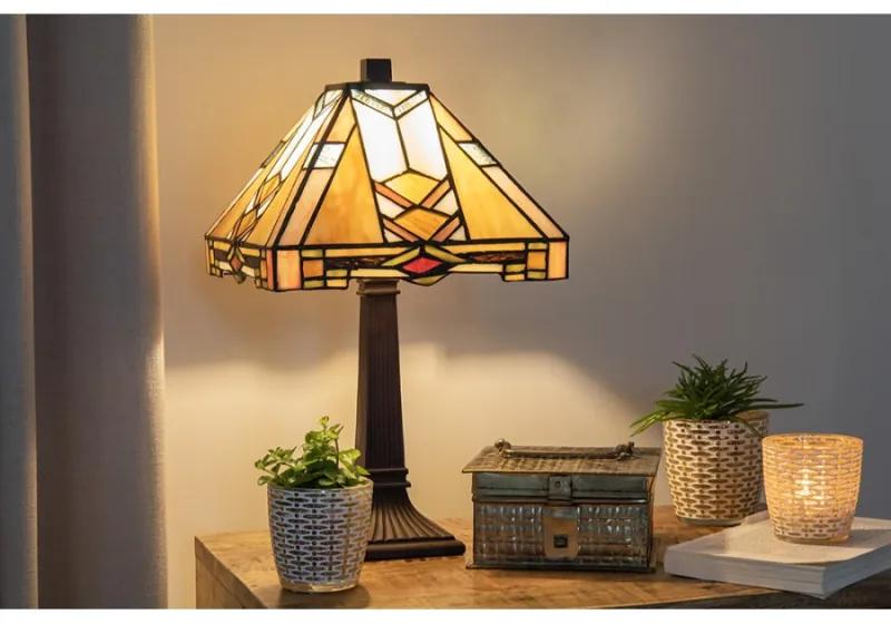 Stolní lampa Tiffany Arrow – 22x22x38 cm