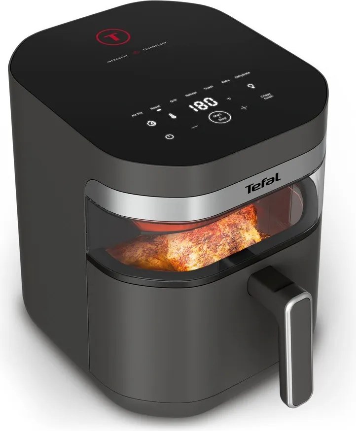 Tmavě šedá horkovzdušná fritéza Infrared EY832HE0 – Tefal