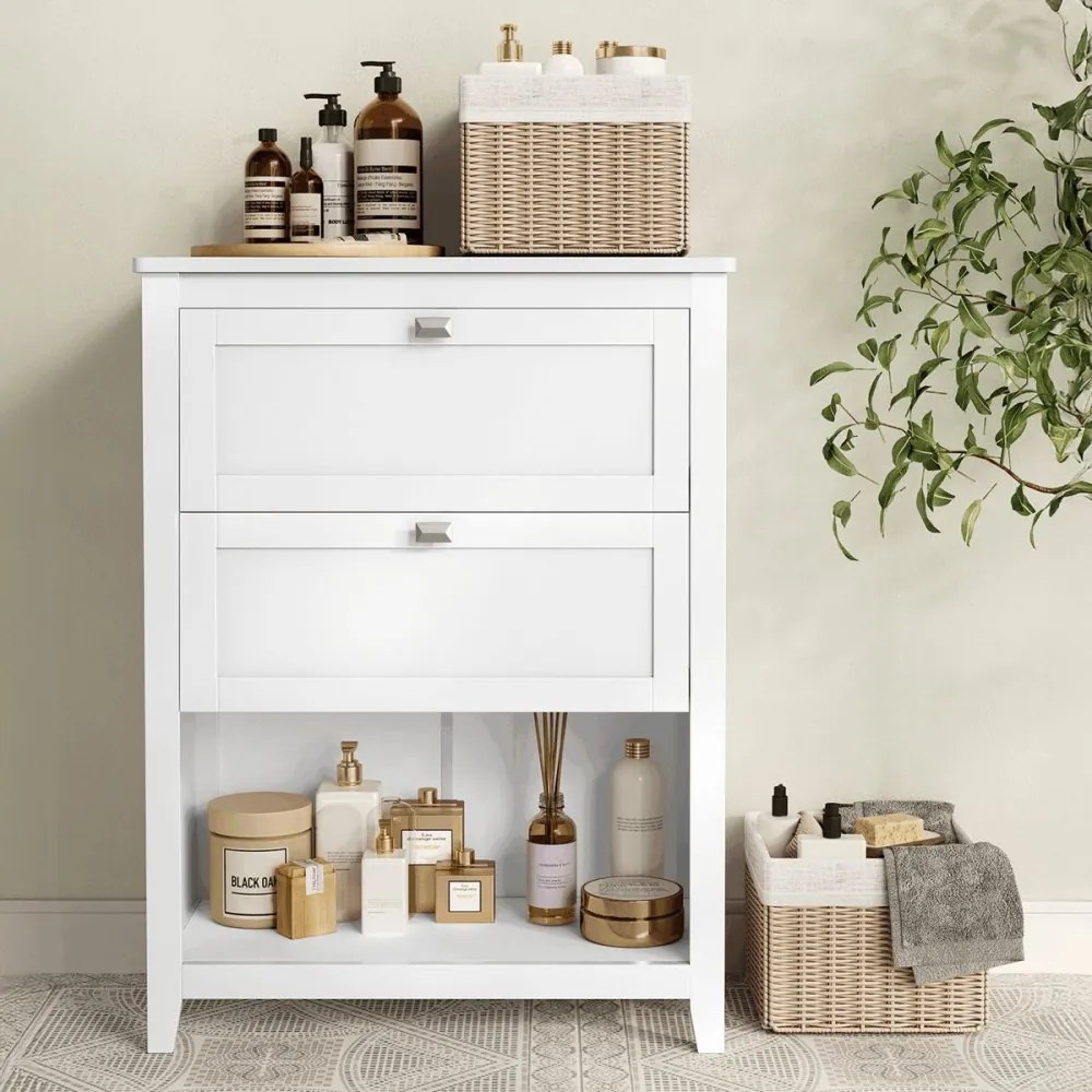 Koupelnová skříňka AUK-E1054 WT, mdf, bílá (60 x 30) cm