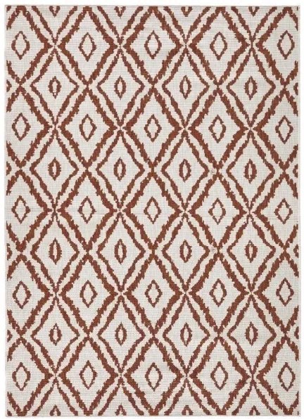 Hans Home | Kusový koberec Twin-Wendeteppiche 103135 terra creme, červená - 80x150