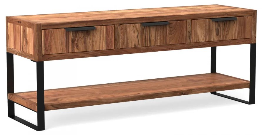 Massive home | Dřevěný tv stolek Grace z masivního palisandru 137cm - VÝPRODEJ