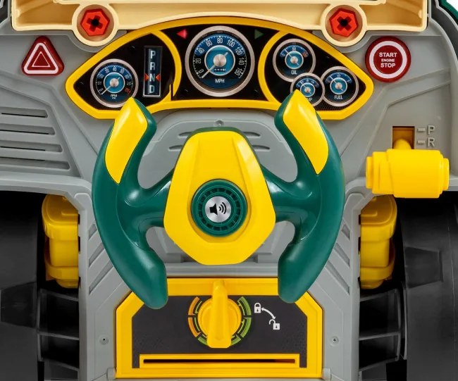 Auto s motorem N-GINE zelené
