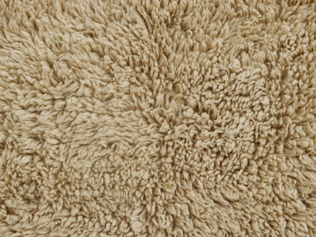 Lorena Canals, Vlněný koberec Woolly - Sheep Beige, 75x110 tvar kožešiny, béžová, ložnice