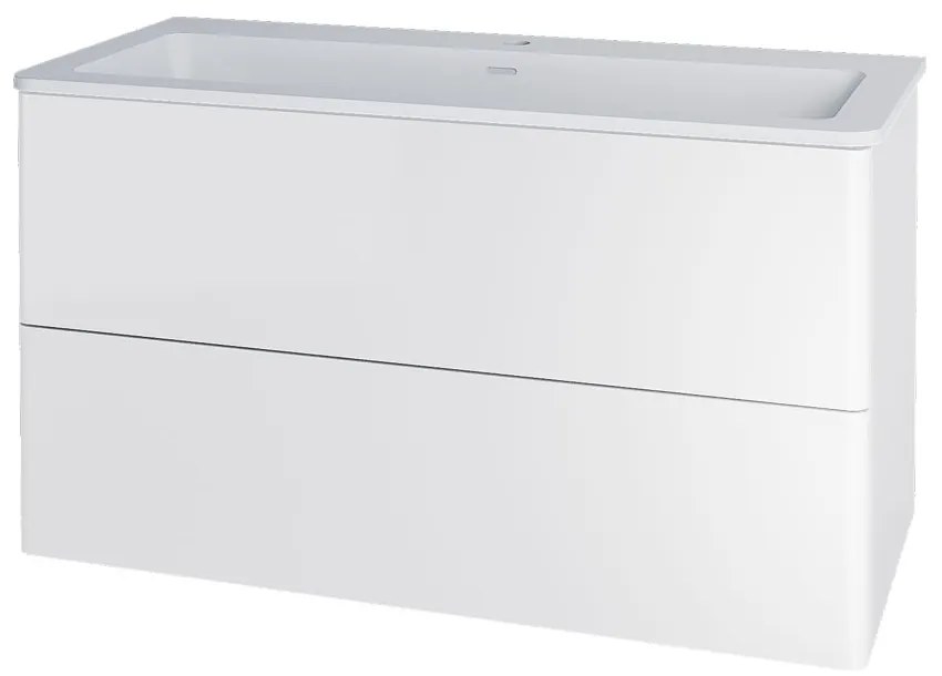 Mereo Mereo, Siena, koupelnová skříňka s umyvadlem z litého mramoru 101 cm, CN412M1