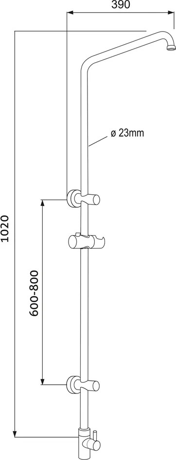 Mereo Mereo, Sprchová souprava Sonáta bez příslušenství, CB60101S