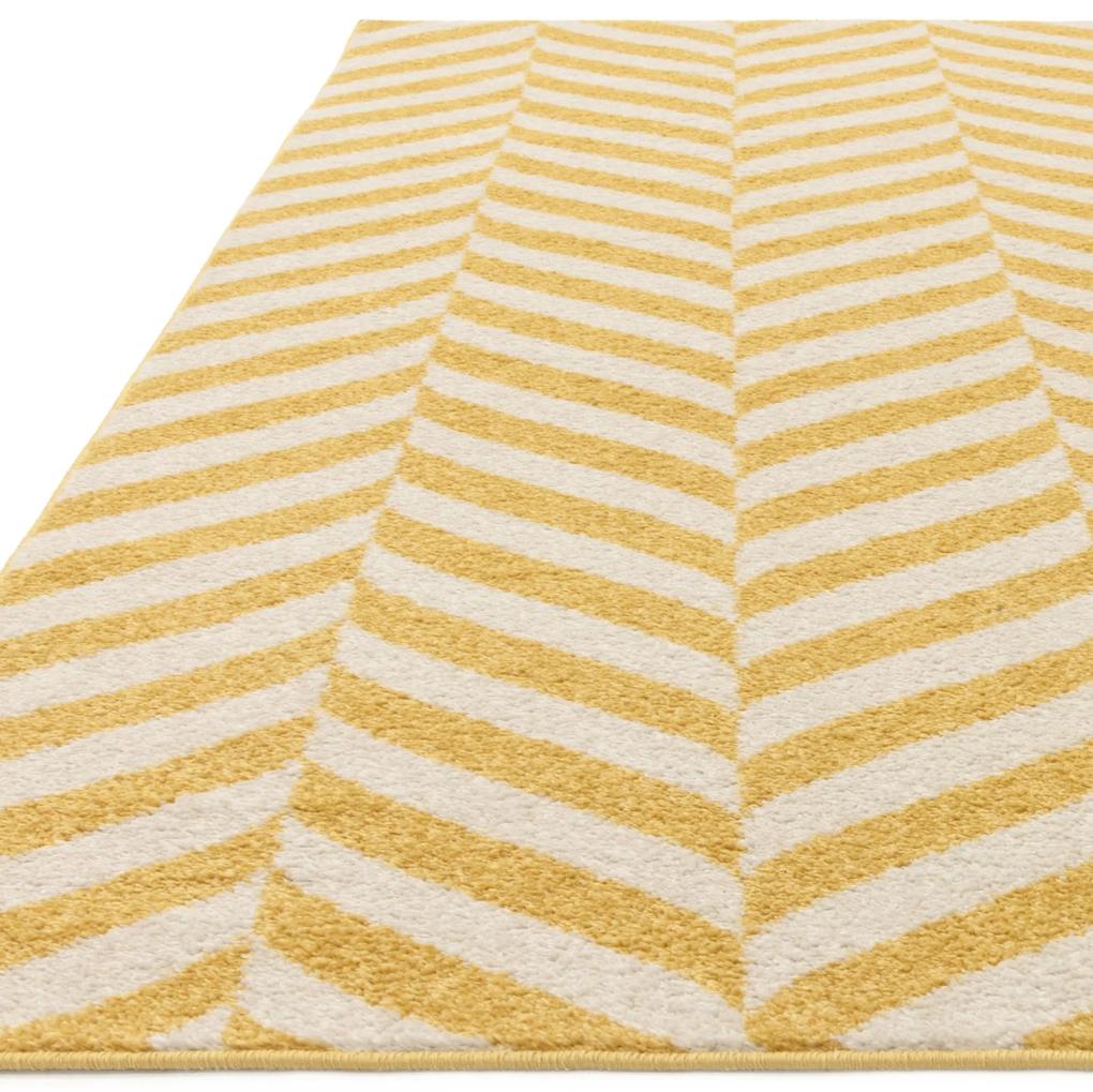 Tribeca Design Kusový koberec Jars Yellow Chevron Rozměry: 160x230 cm
