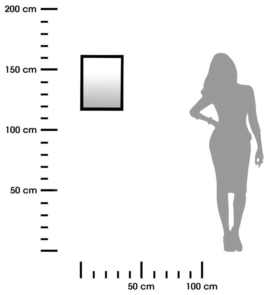 Zrcadlo Basic, černé