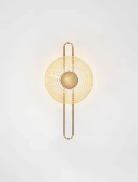 LED zlato-amber nástěnné svítidlo Nous 9W