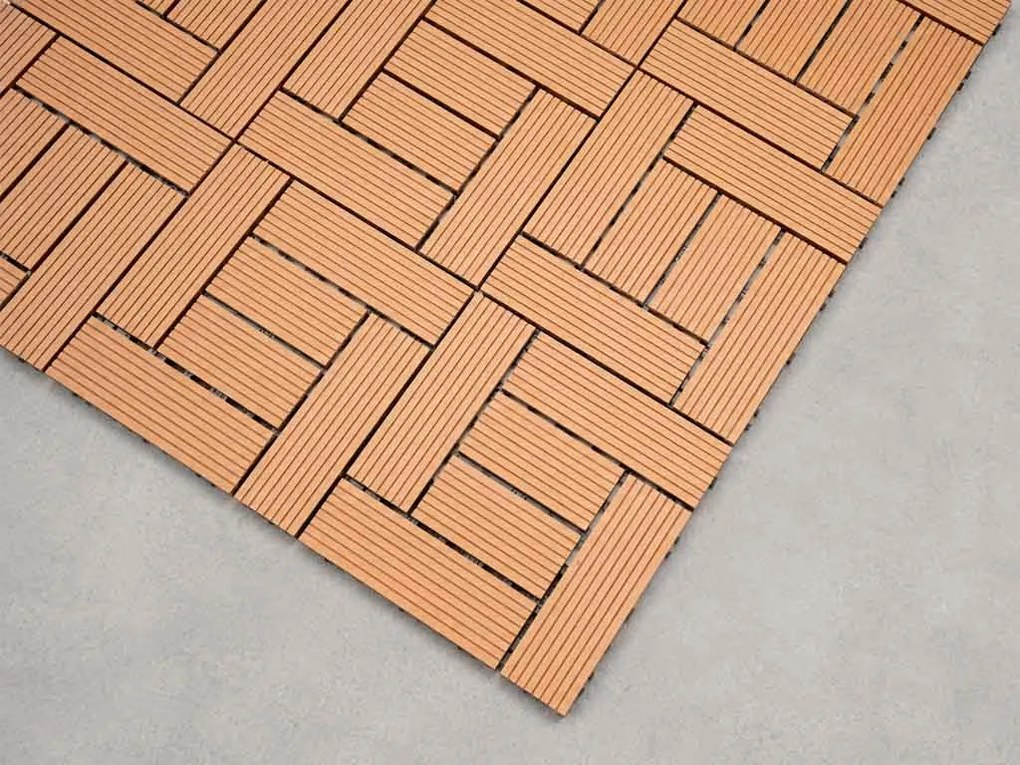 WPC dlaždice LEGI STYLE 30 x 30 cm, teak