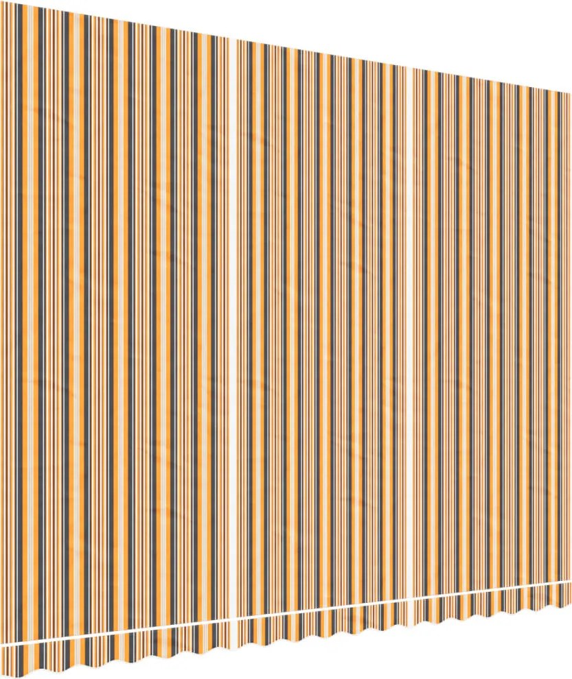 vidaXL Náhradní plachta na markýzu 4,5 x 3,5 m [311950] Barva: oranžová a černá