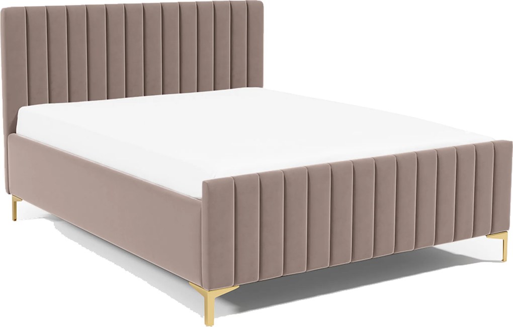 Eka Čalouněná postel SUTRA+ 180x200 cm Barva látky Trinity: Tmavě zelená (Trinity 2328), Úložný prostor: S dřevěným rámem úložného prostoru