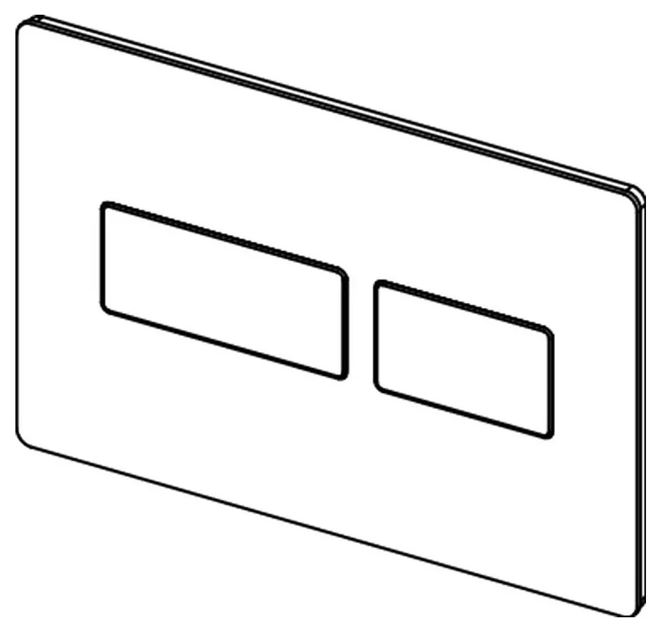 TECEsolid- Ovládací tlačítko kovové, bílá lesklá 9240432