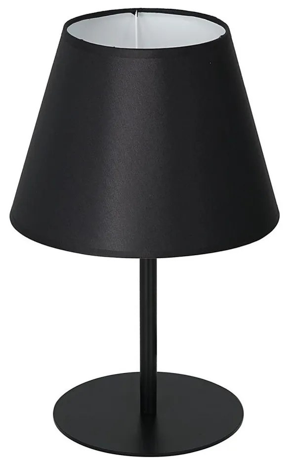 Stolní lampa ARDEN 1xE27/60W/230V pr. 20 cm černá/bílá