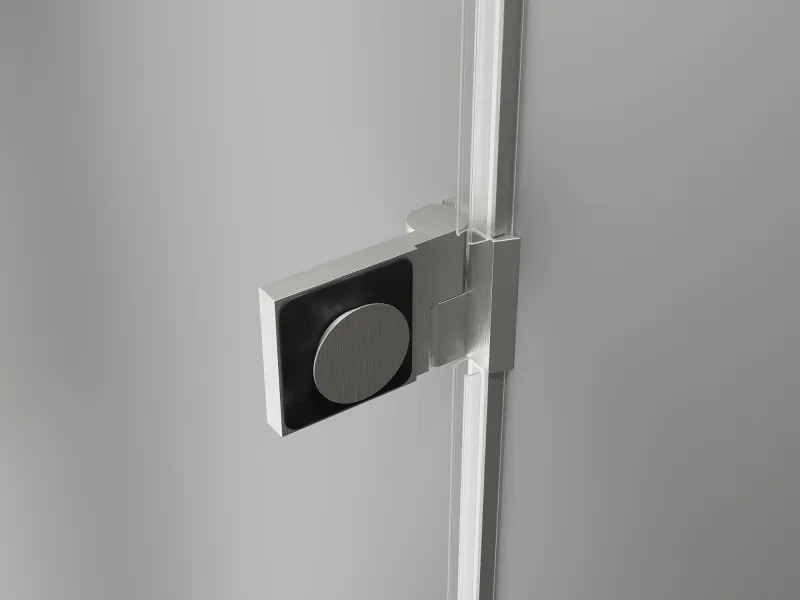 Mexen Lunar-B, sklápěcí sprchový kout levý 95 x 70 cm, 8mm čiré sklo, ocelový profil, 832-095-070-97-00-L