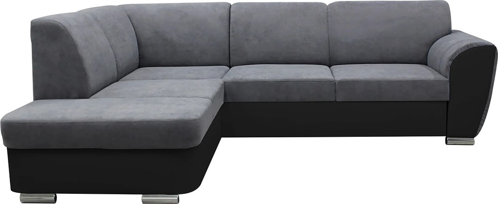 XXXLutz ROHOVÁ SEDAČKA, textil, šedá, černá MID.YOU - Sedací soupravy - 001574004009