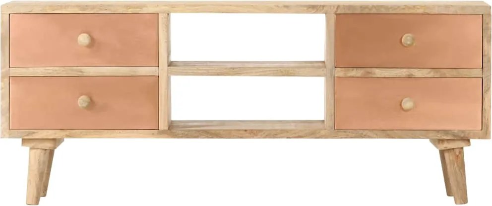 TV stolek 110 x 30 x 45 cm masivní mangovníkové dřevo 287874
