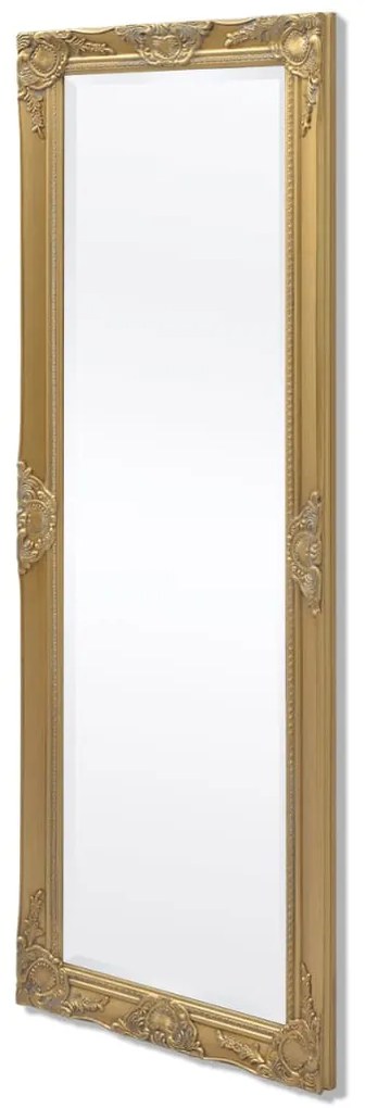 243688 vidaXL Nástěnné zrcadlo v barokním stylu 140x50 cm zlaté