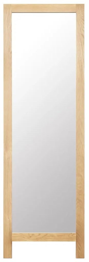 Stojací zrcadlo 48 x 46,5 x 150 cm masivní dubové dřevo - Default Title