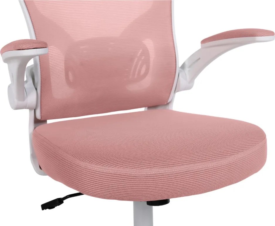 Dětská otočná židle Neoseat LEXI — látka, růžová