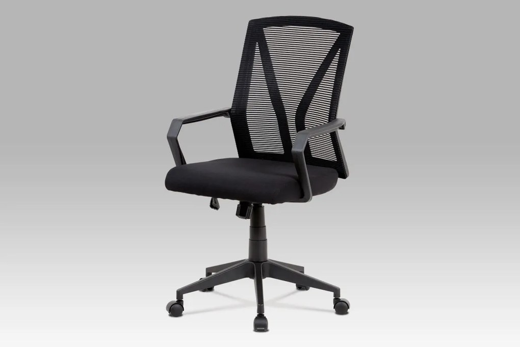 Artium Kancelářská židle, černá mesh, plastový kříž, houpací mechanismus - KA-C853 BK