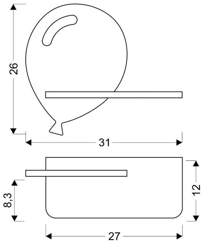 Dětská lampička BALLOON LED Candellux Žlutá