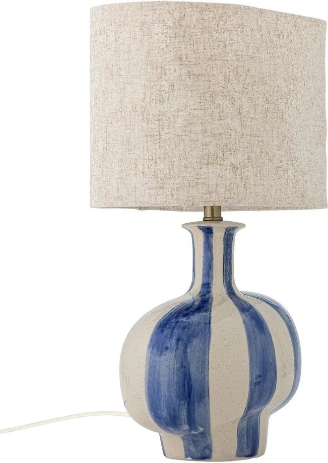 Keramická stolní lampa s textilním stínidlem (výška 46 cm) Alida – Bloomingville