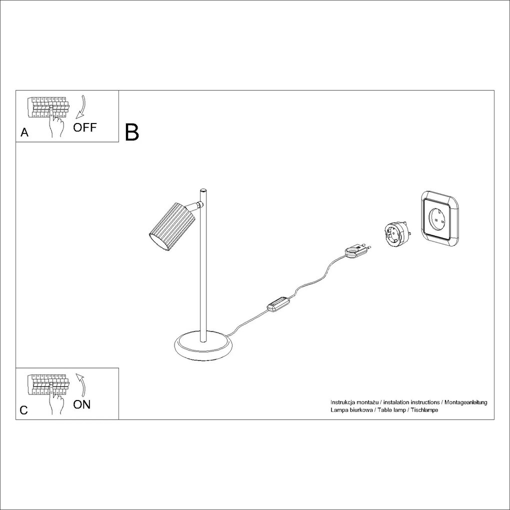 Stolní lampa Karbon, 1x tmavěbéžové hliníkové stínítko