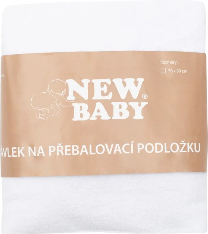 New Baby Návlek na přebalovací podložku 50x70 cm Šedý