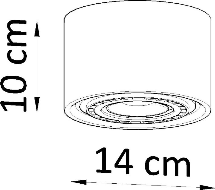 Sollux Lighting Plafond BASIC 1 přírodní dřevo